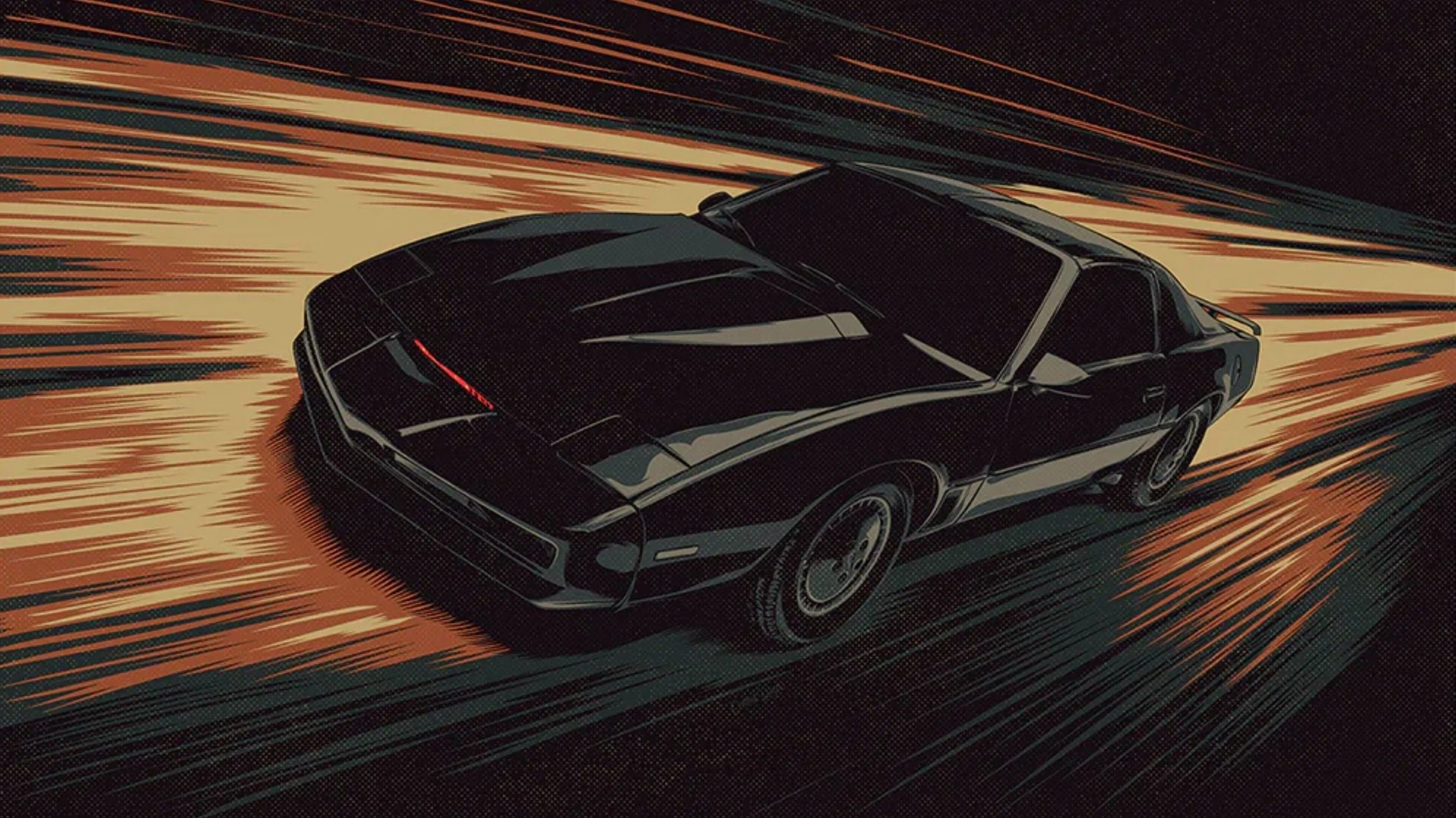 KNIGHT RIDER Poster Art Features KITT "The Fantastic Car" By CranioDsgn — GeekTyrant